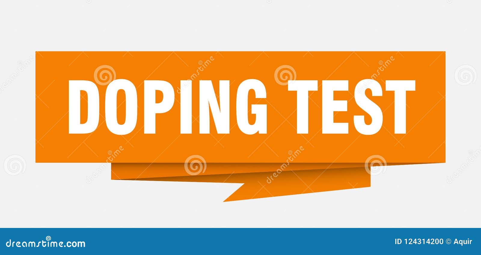 Doping test stock vector. Illustration of marker, orange - 124314200