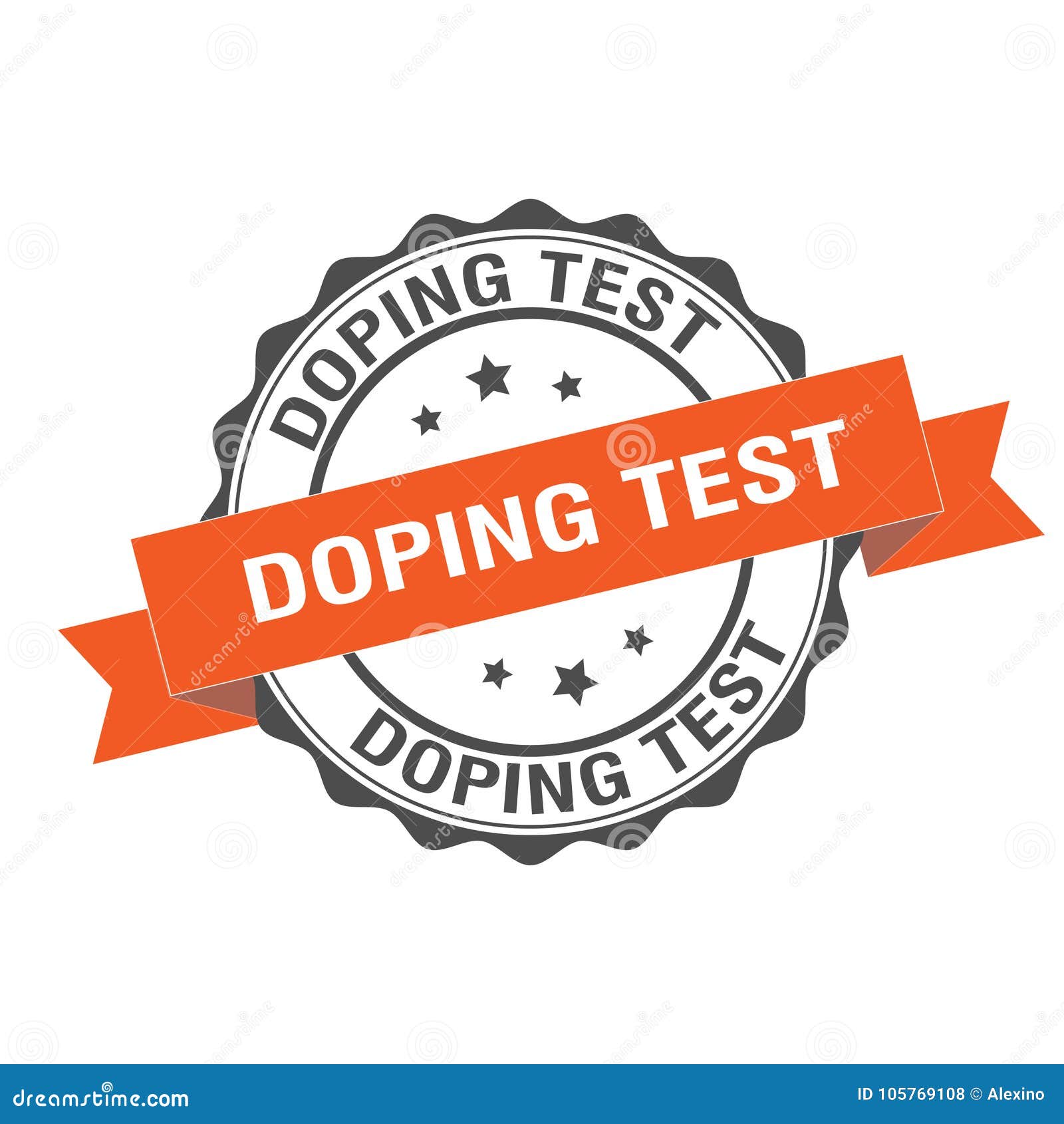 Doping Test Stamp Illustration Stock Vector - Illustration of seal ...