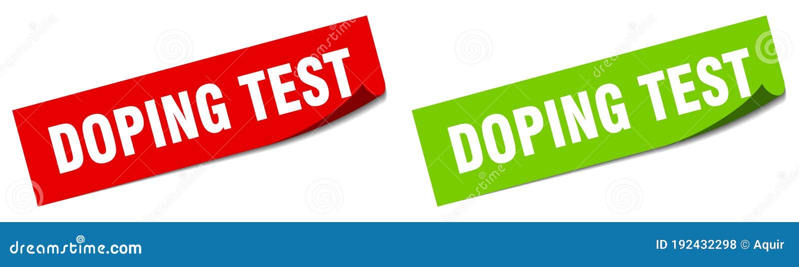 Doping Test Sticker. Doping Test Sign Set Stock Vector - Illustration ...
