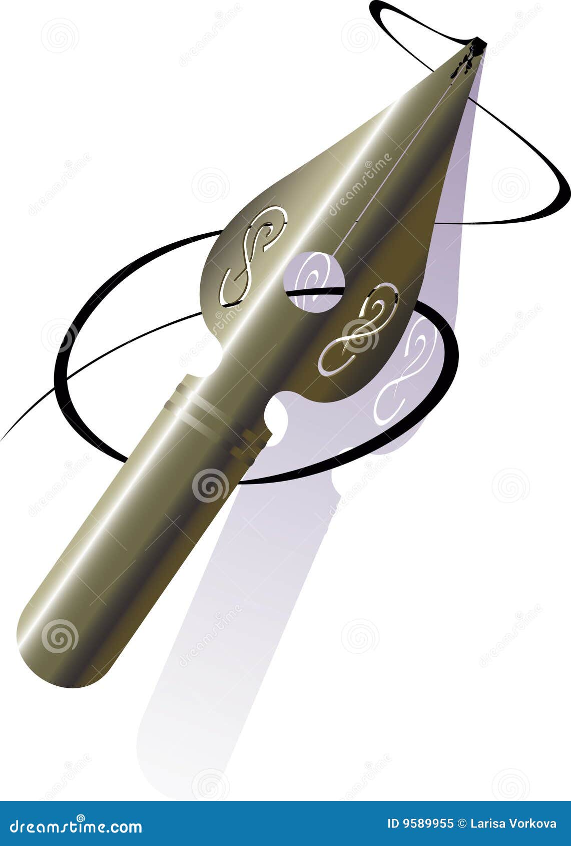 Doppa illustrationpennan stock illustrationer. Illustration av ...