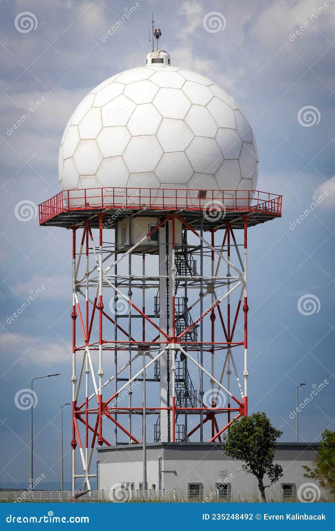 Doppler Radar in Airport stock photo. Image of satellite - 235248492