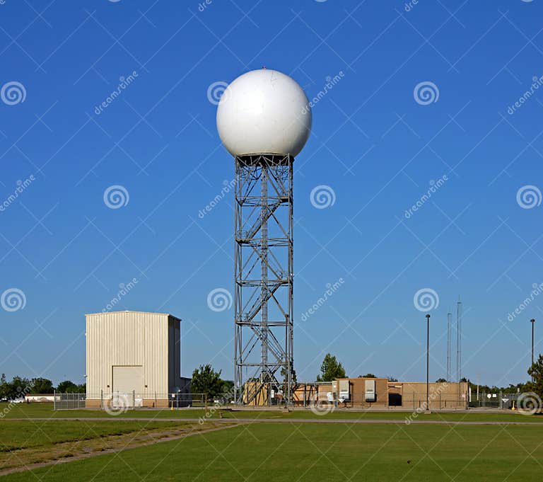 Doppler radar dome stock image. Image of sunny, doppler - 19556565