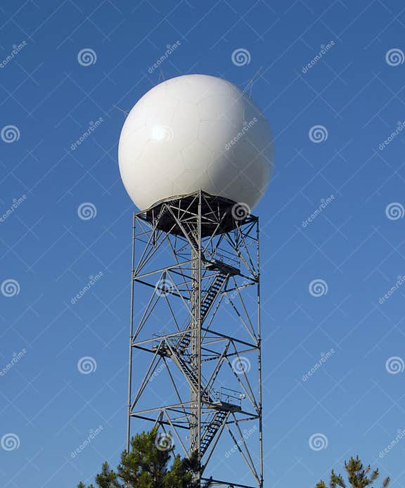 Doppler radar dome stock photo. Image of structure, danger - 19556604