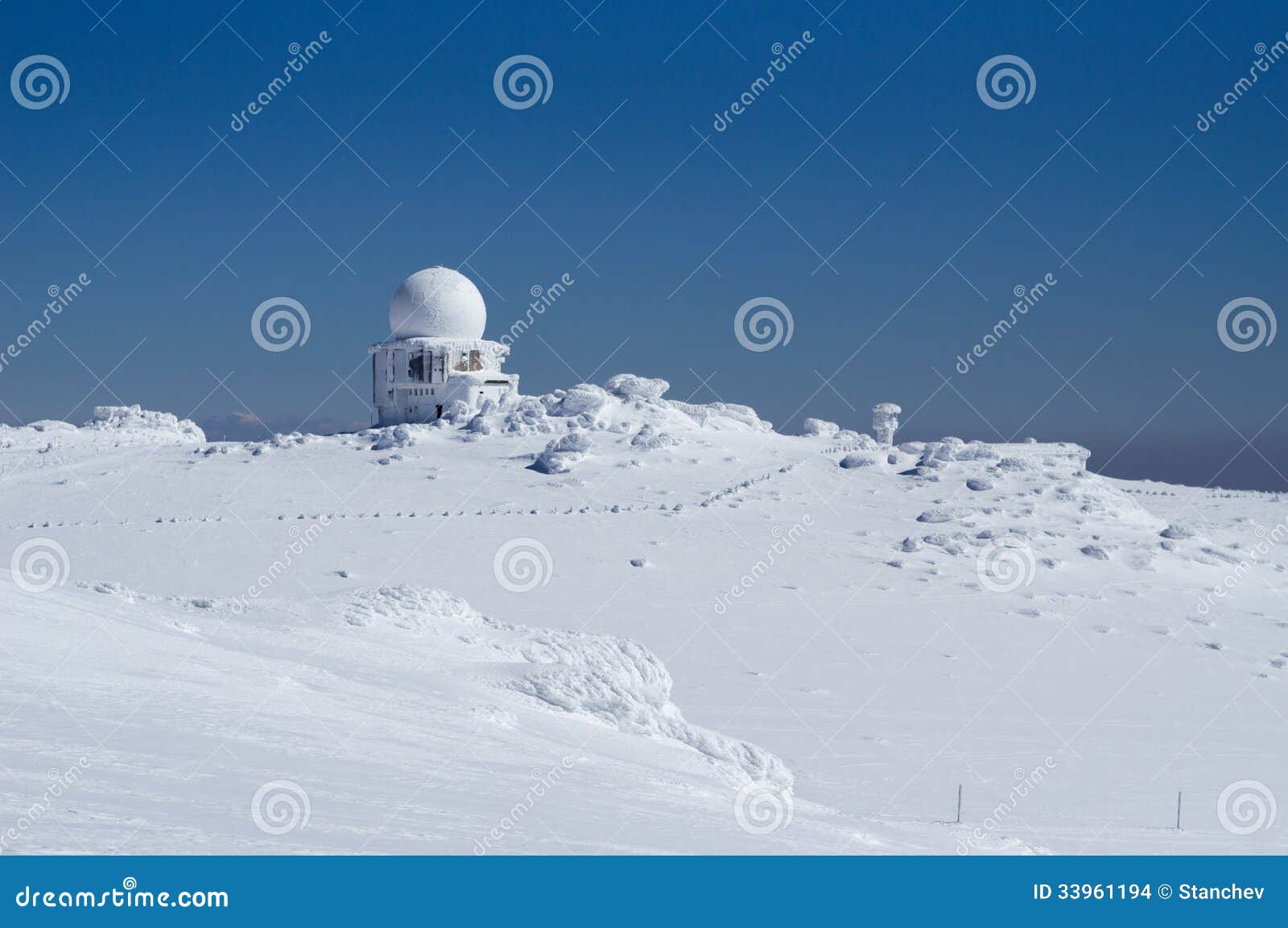 Doppler radar station stock photo. Image of blue, equipment - 33961194
