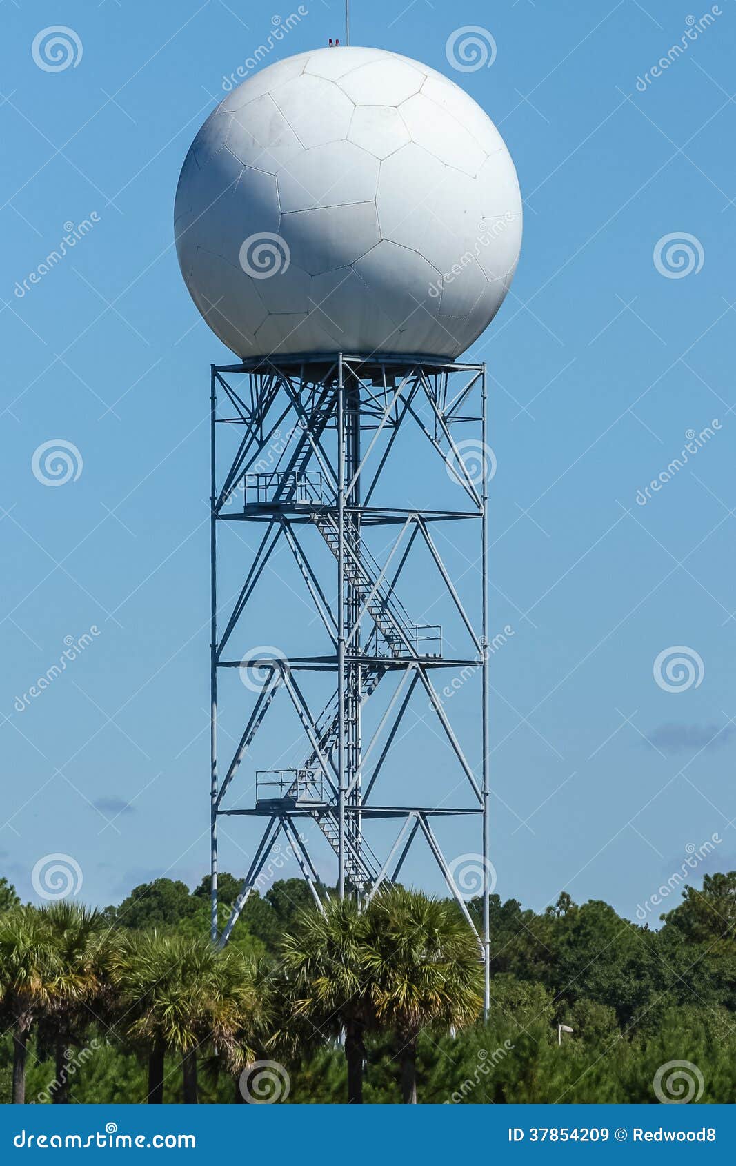 Doppler Radar-Under Tower Royalty-Free Stock Photo | CartoonDealer.com ...