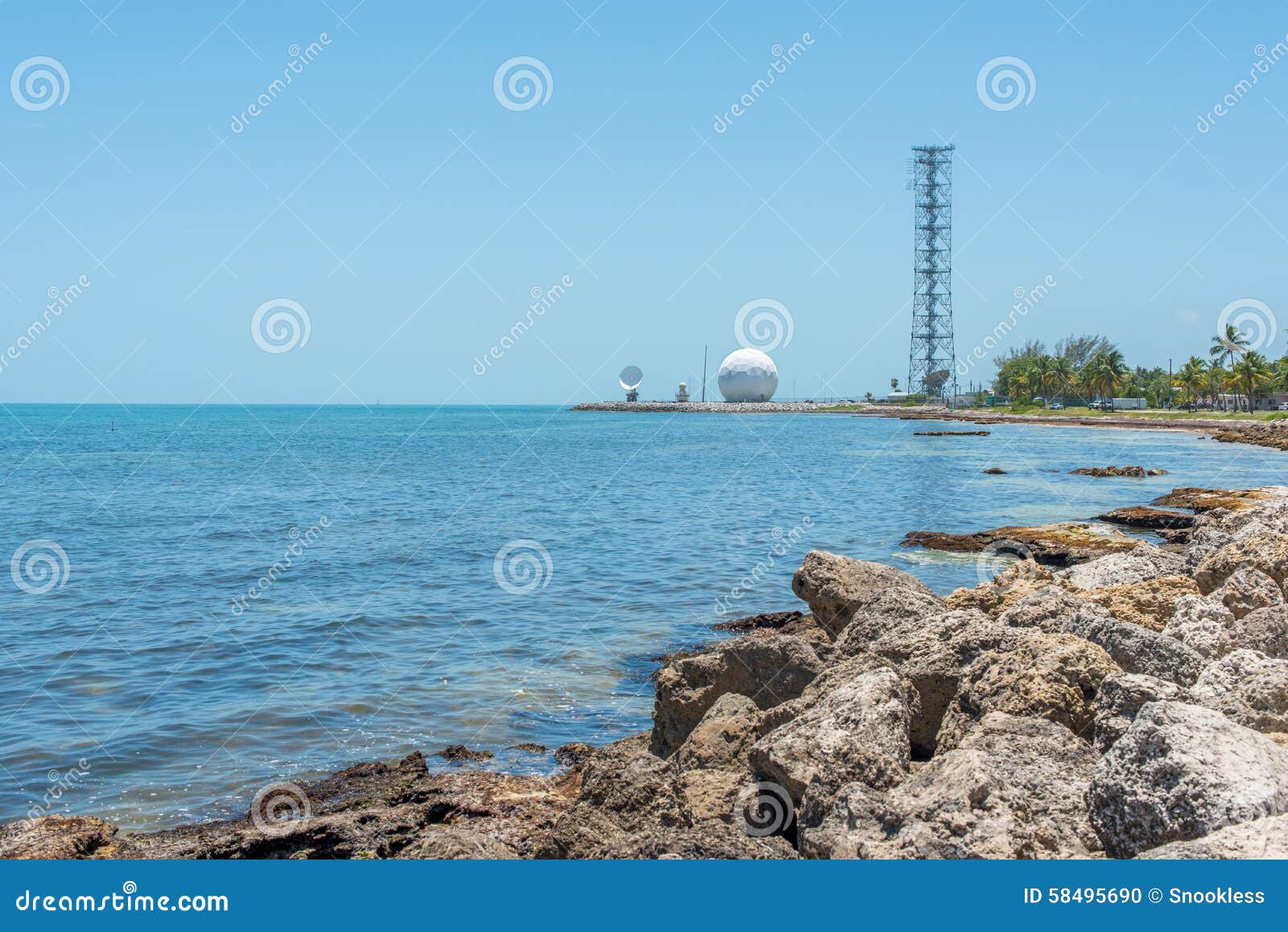 Doppler radar and tower stock photo. Image of florida - 58495690