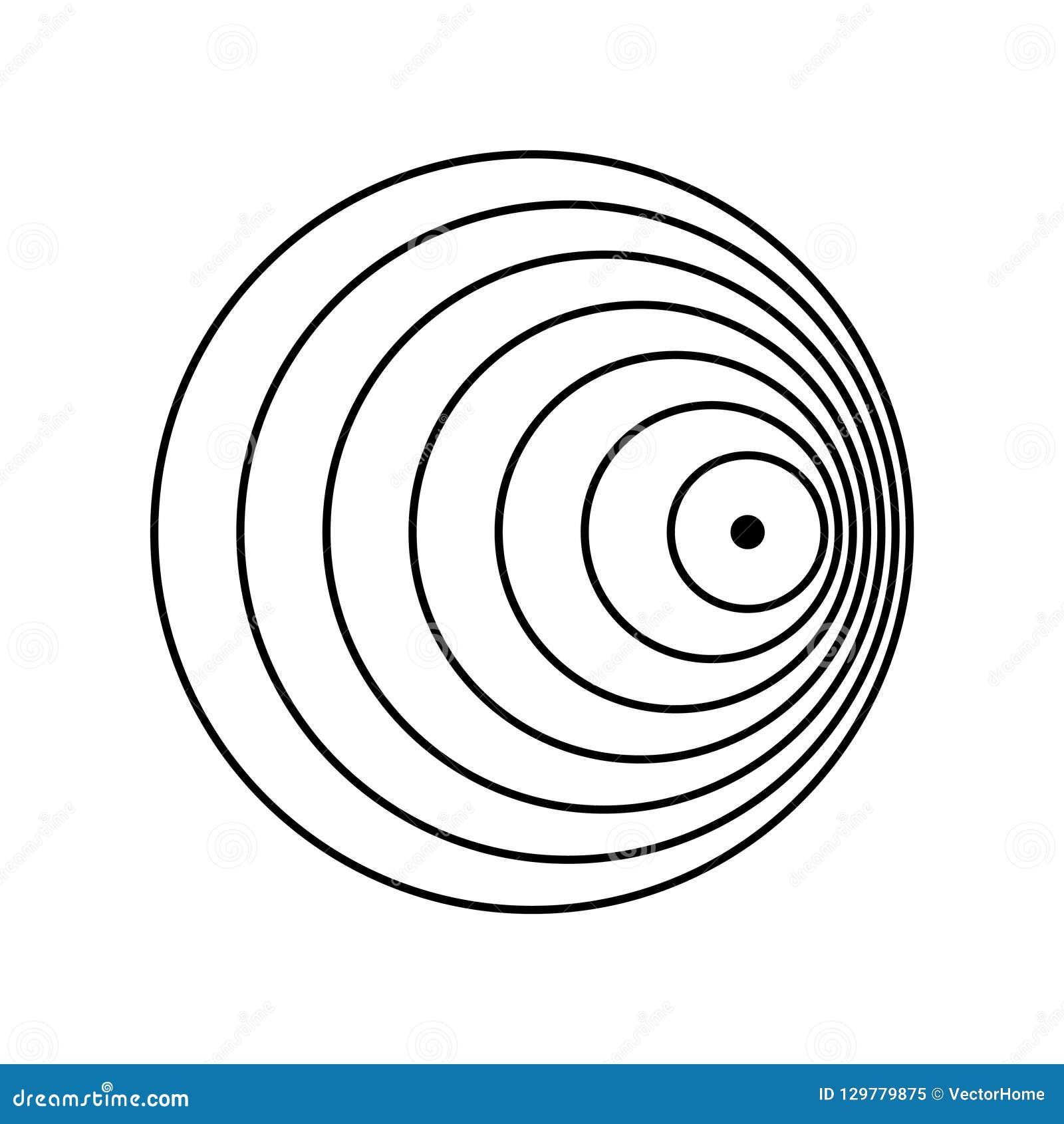 Doppler Shift Icon, Vector Illustration Stock Vector - Illustration of ...