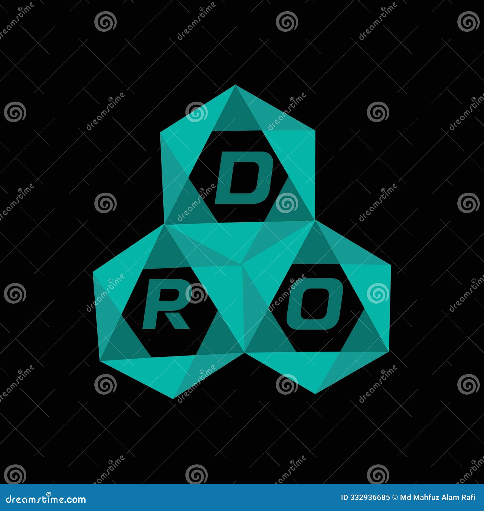 DOR Creative Minimalist Letter Logo. DOR Unique Vector Initials ...