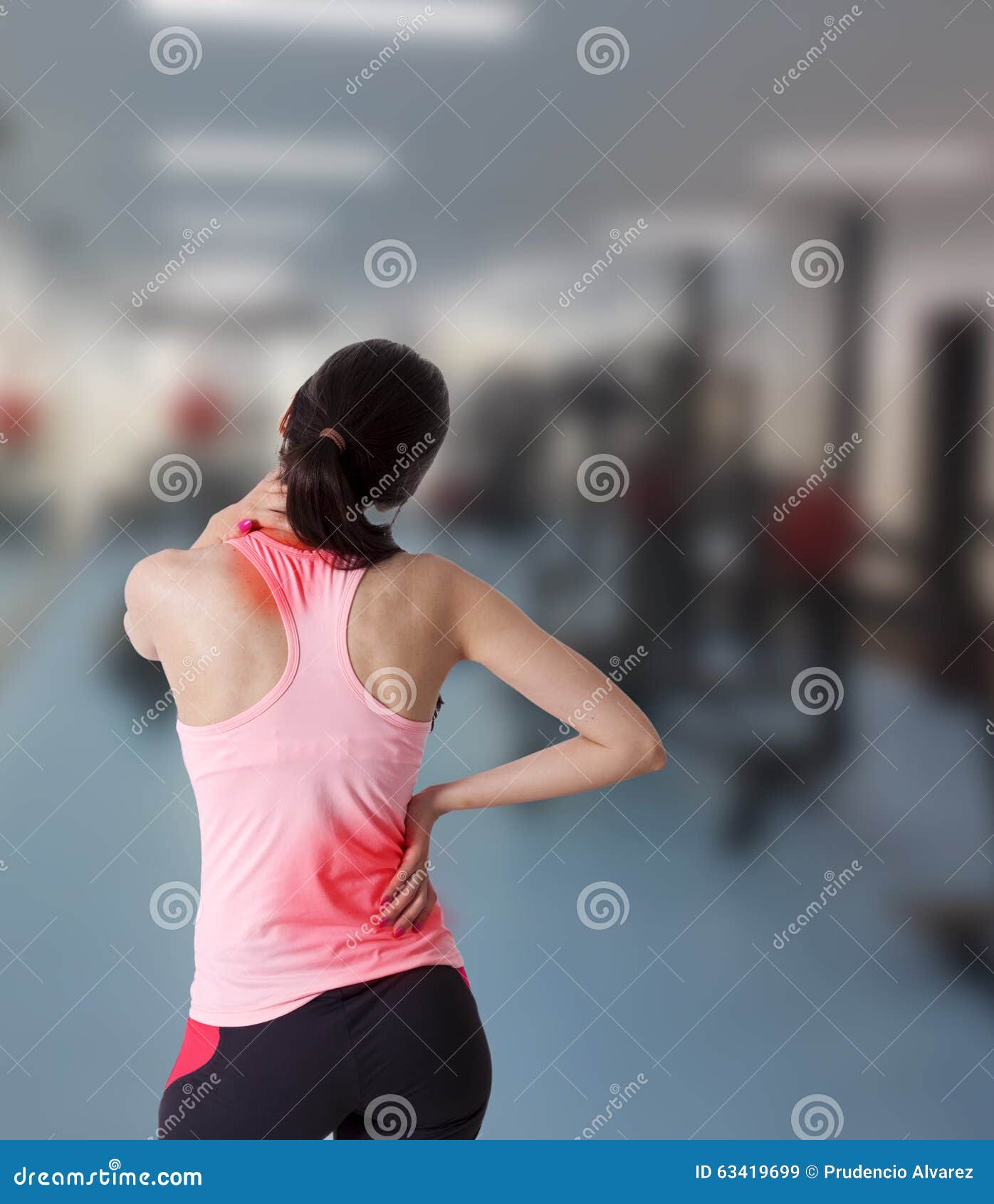 Dor muscular imagem de stock. Imagem de trauma, mulher - 63419699