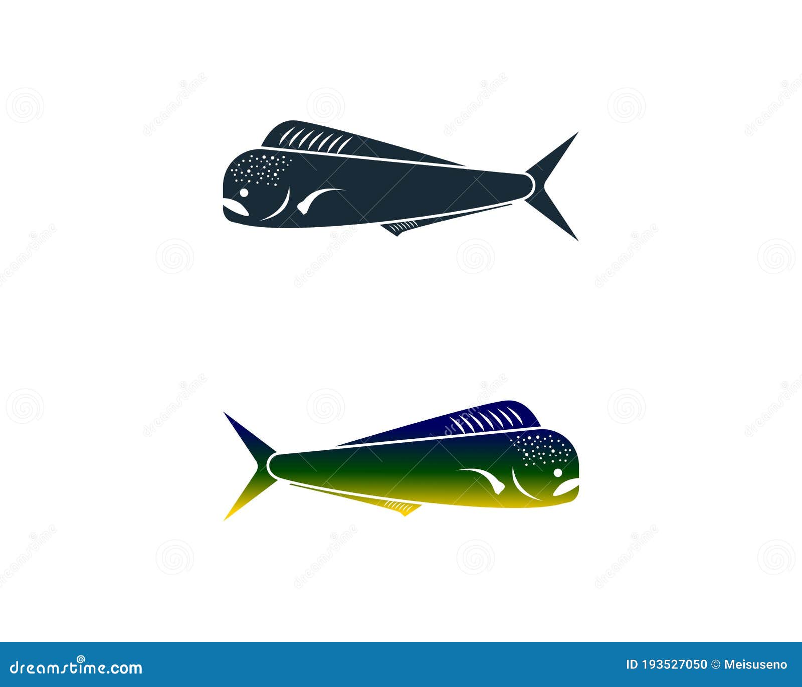 Dorado Fish Icon Vector Logo Template Illustration Design Stock Vector ...