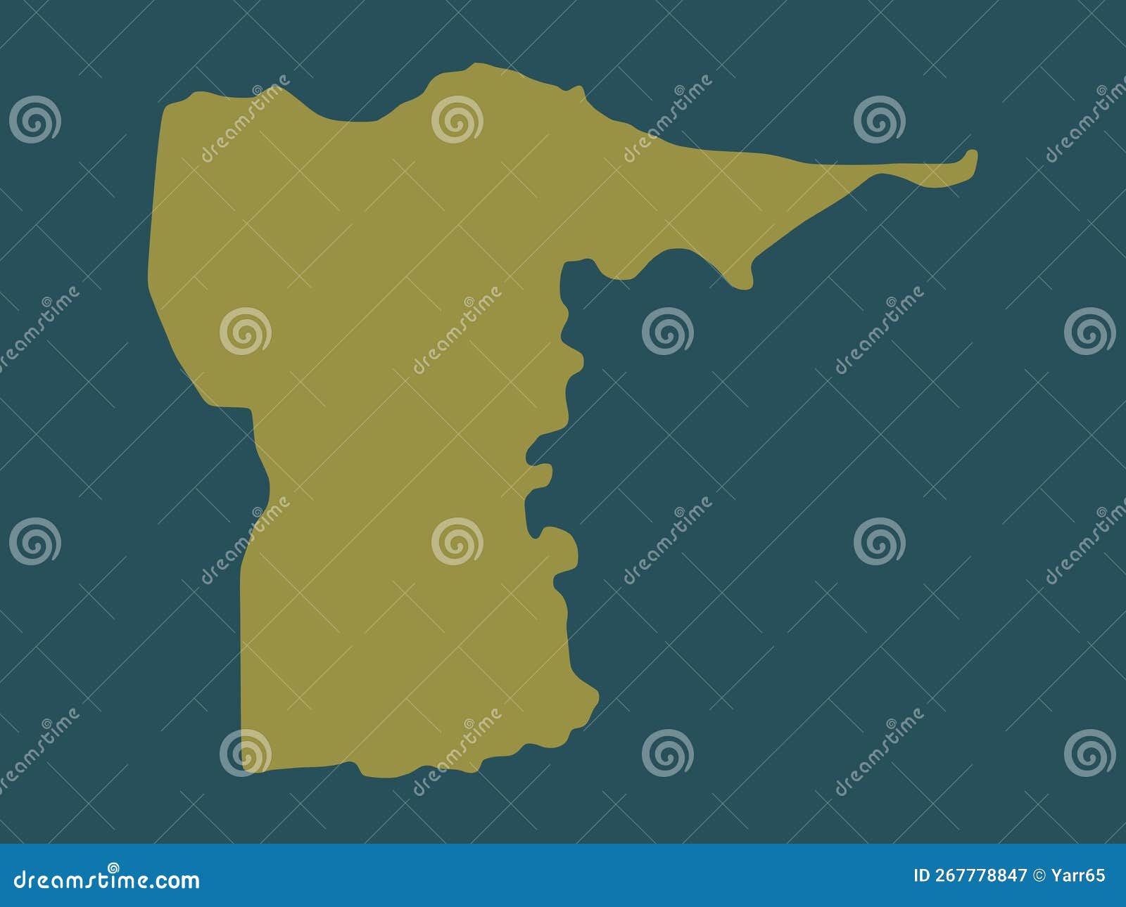 Dorado, Puerto Rico. Solid. No Legend Stock Illustration - Illustration ...