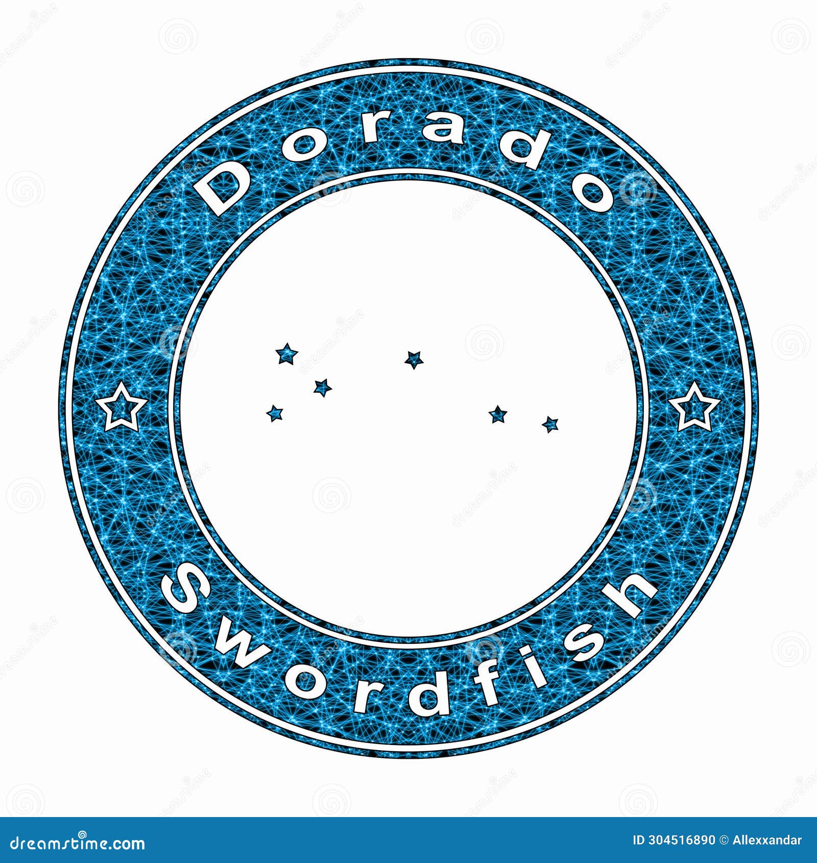 Dorado Star Constellation, Dolphinfish Constellation Royalty-Free Stock ...