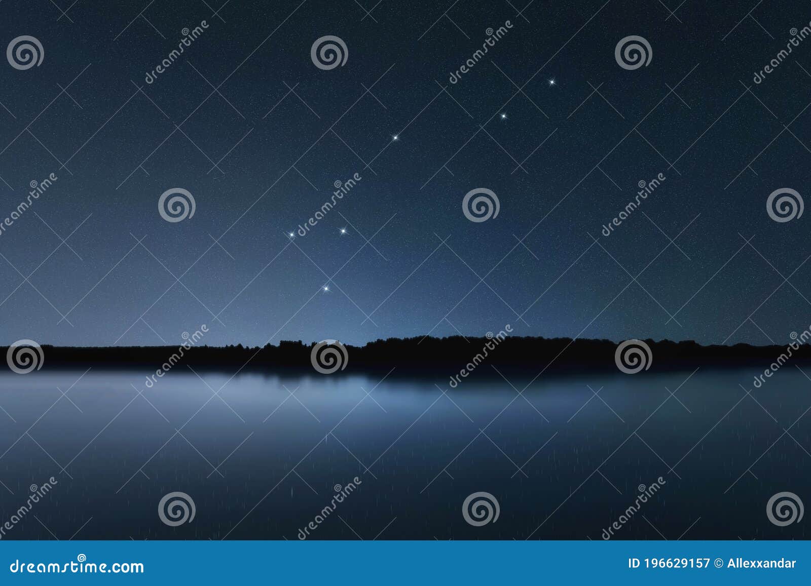 Dorado Star Constellation, Night Sky, Cluster of Stars, Deep Space,Â ...