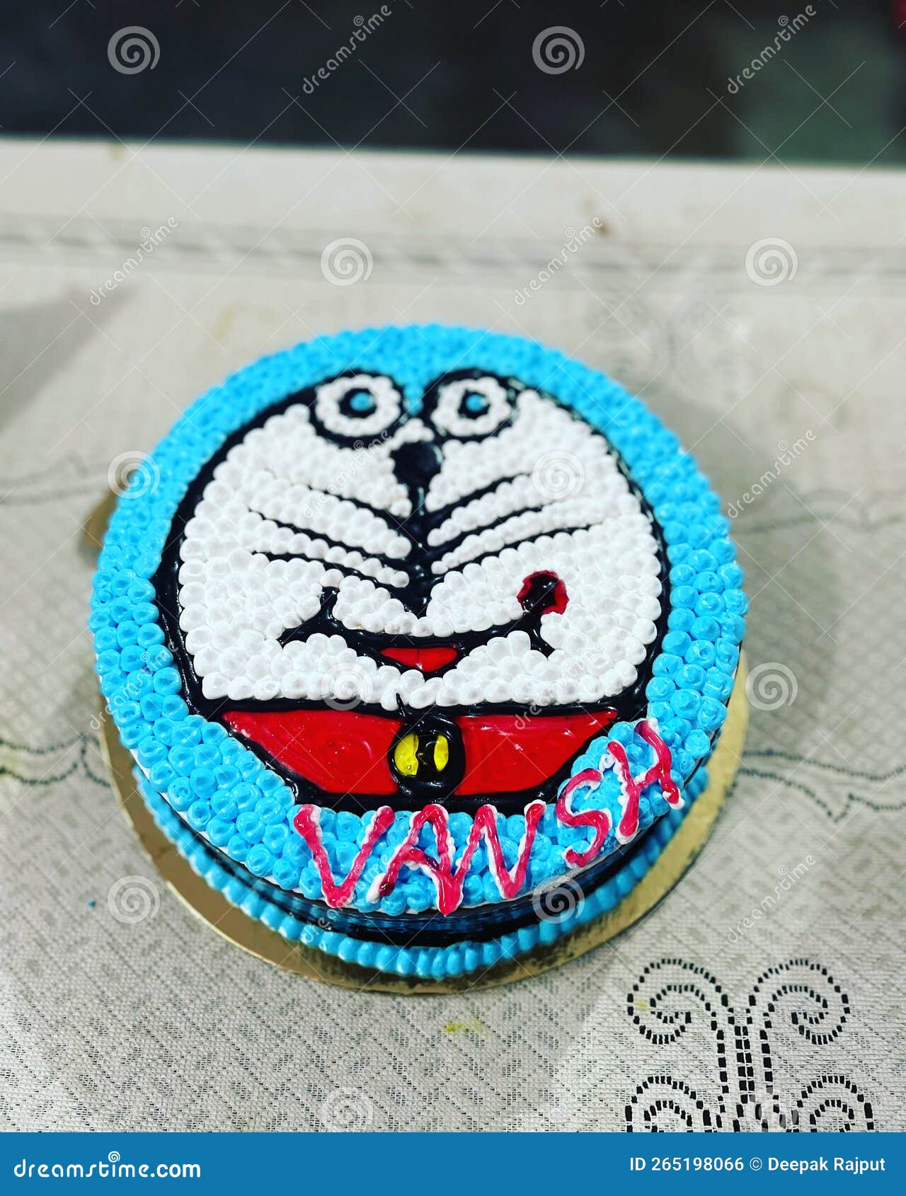 Doraemon cake stock photo. Image of doraemon, cake, cartoon - 265198066