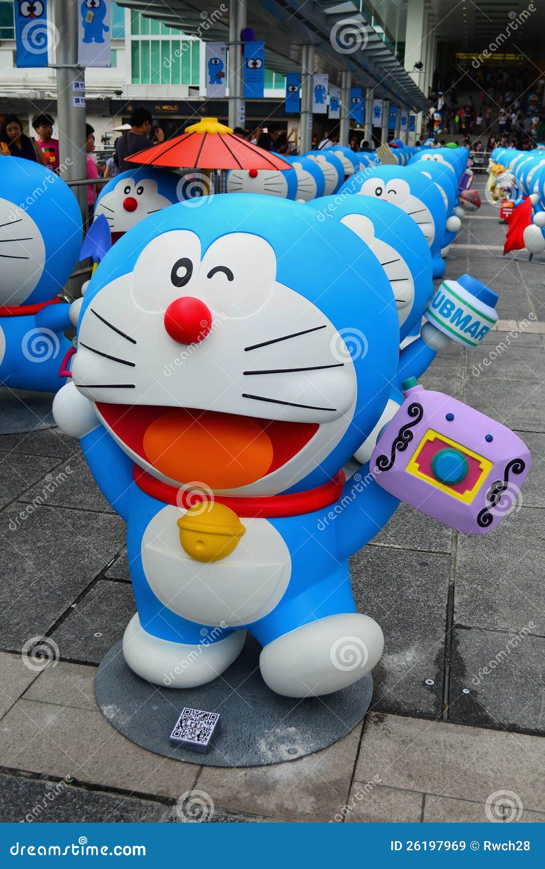 Doraemon Figure with Clothes Changing Camera Editorial Stock Image ...