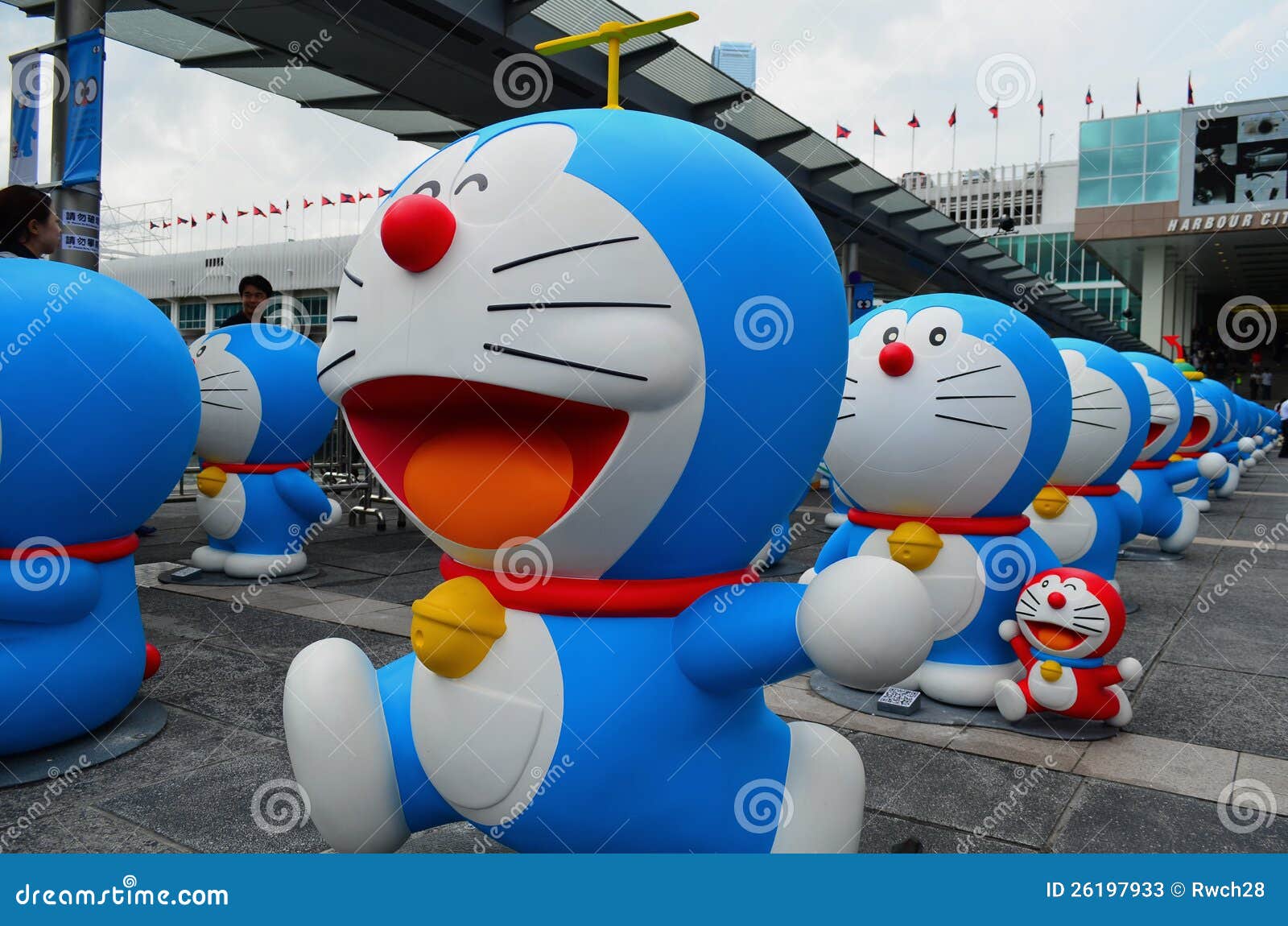 Doraemon Figure with Takecopter Editorial Stock Photo - Image of city ...