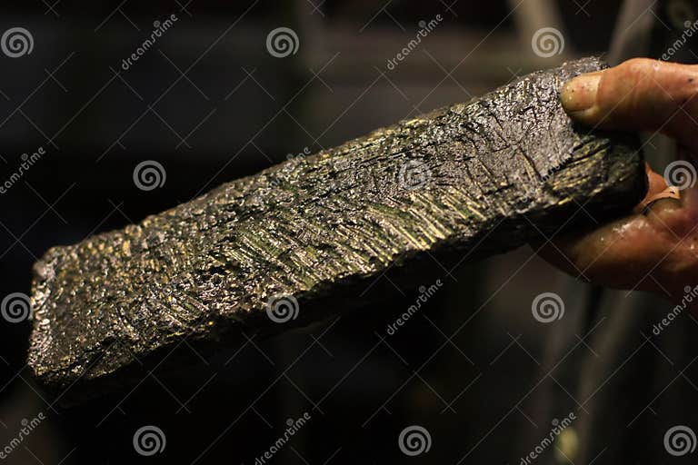 Dore gold bar stock image. Image of mining, rich, dore - 30110933