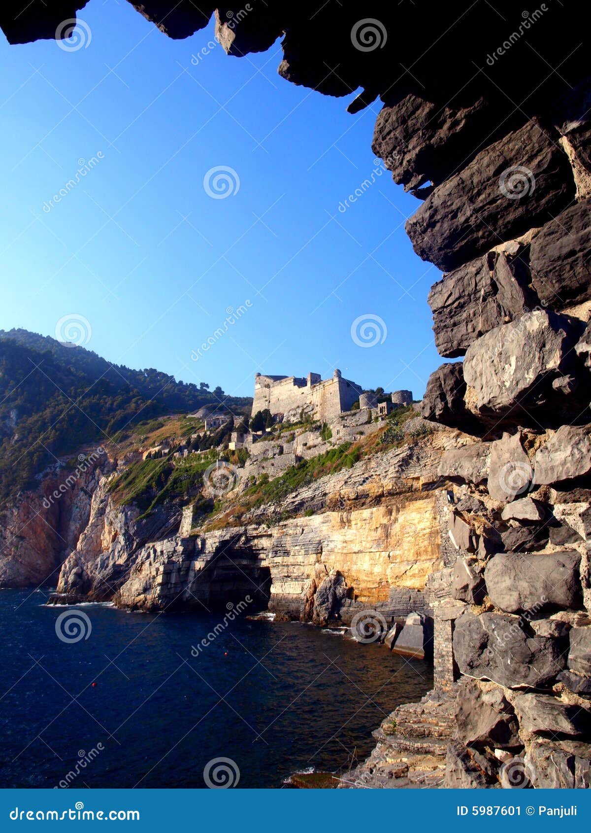 Doria Castle in Porto Venere Stock Image - Image of float, doria: 5987601