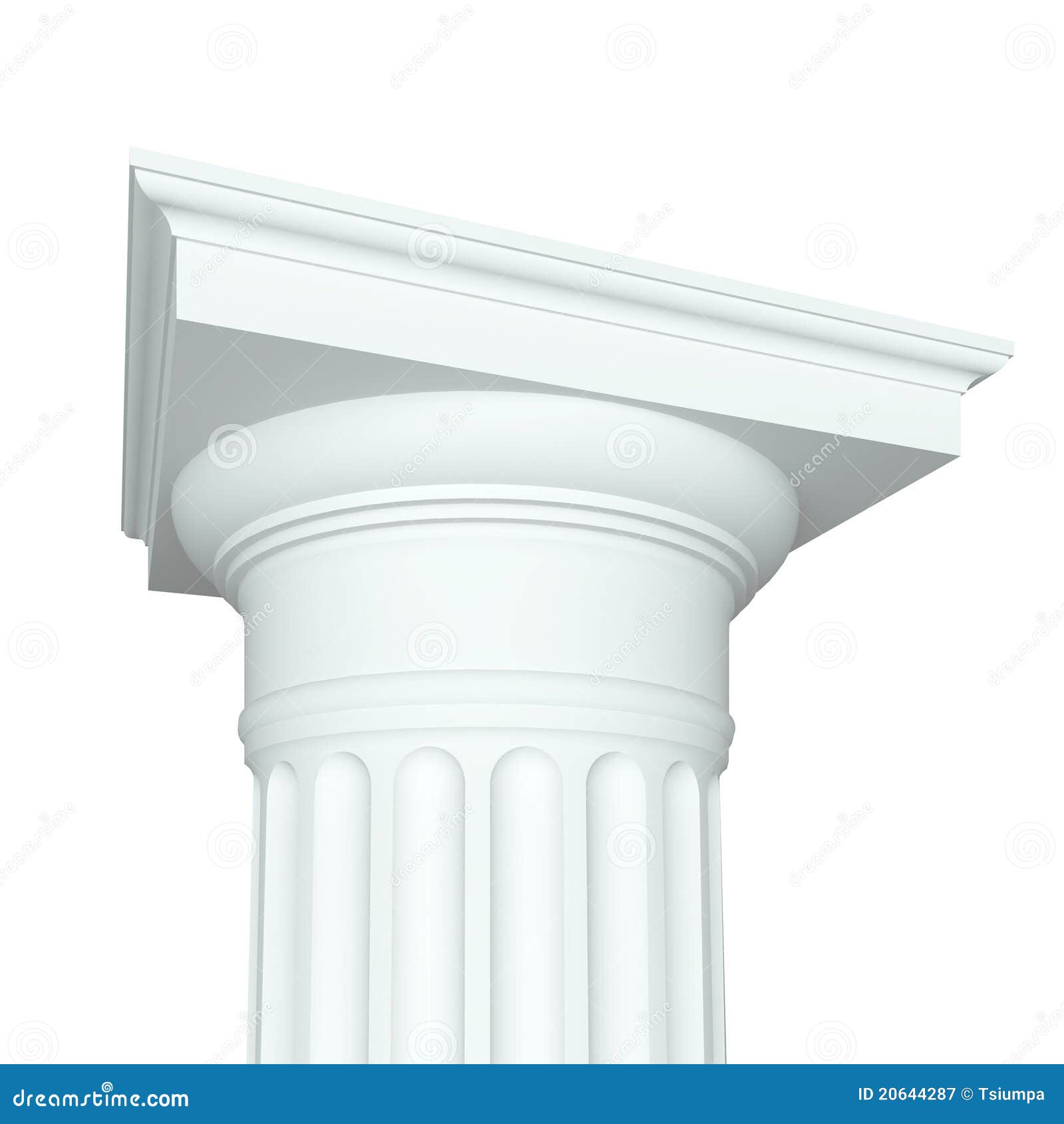 Doric Capital, Classical Greek Architectural Order. Continuous Line ...