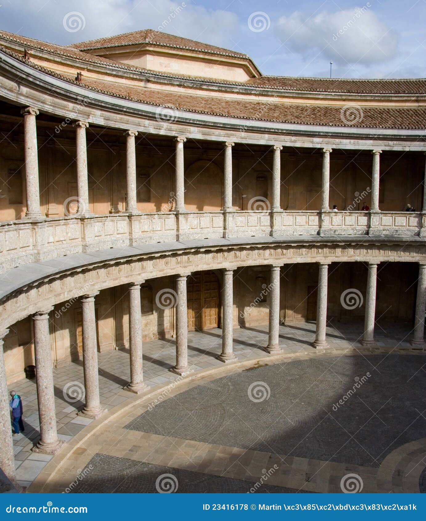 Doric Colonnade of the Palace of Charles V Editorial Stock Photo ...