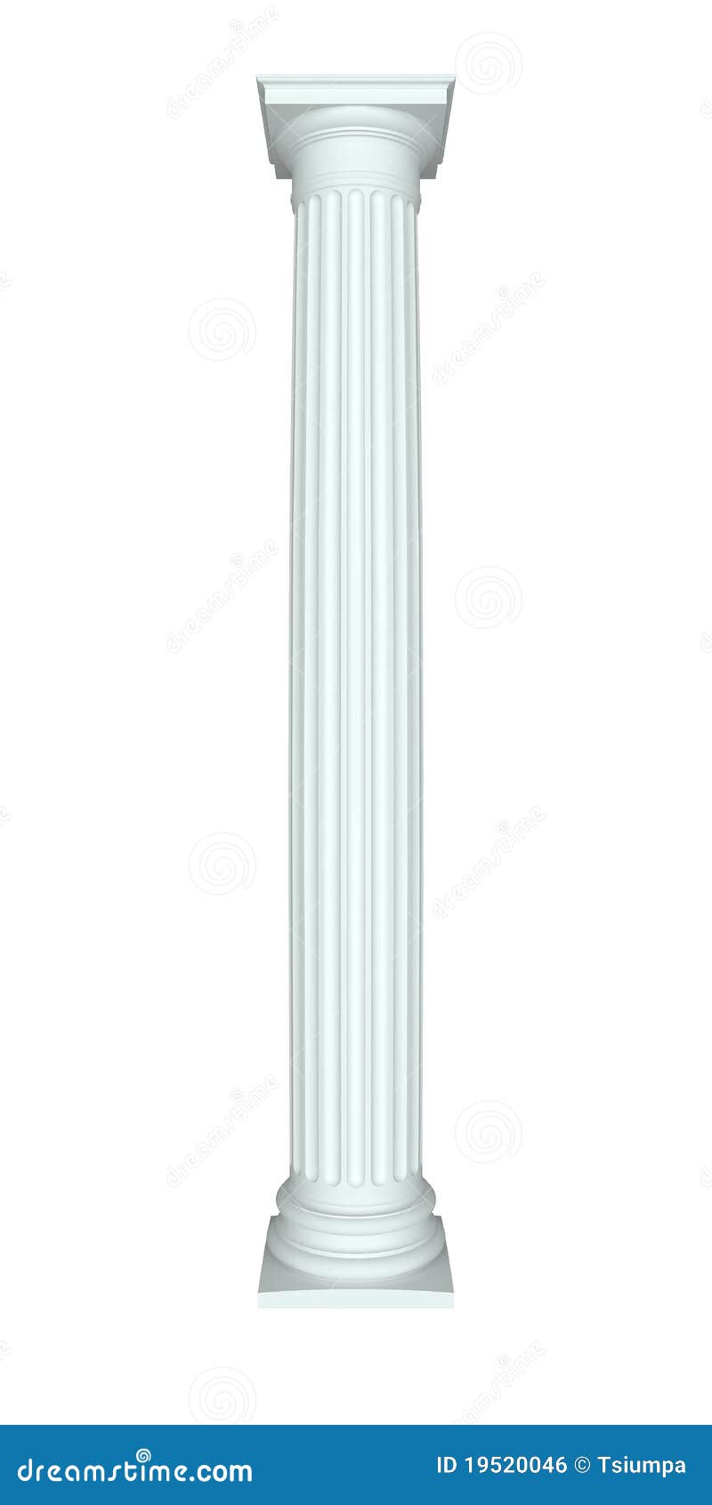 Doric column stock illustration. Illustration of roman - 19520046