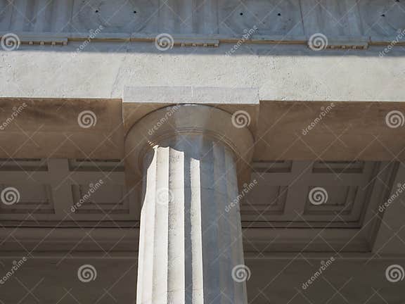 Doric Column Architectural Element Stock Photo - Image of ancient ...