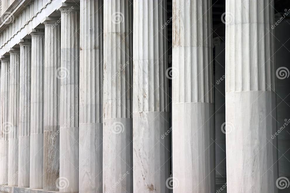 Doric columns stock photo. Image of greece, sturdy, white - 12066590