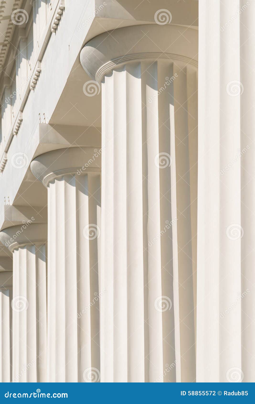 Doric Columns of Ancient Temple Stock Photo - Image of column, history ...