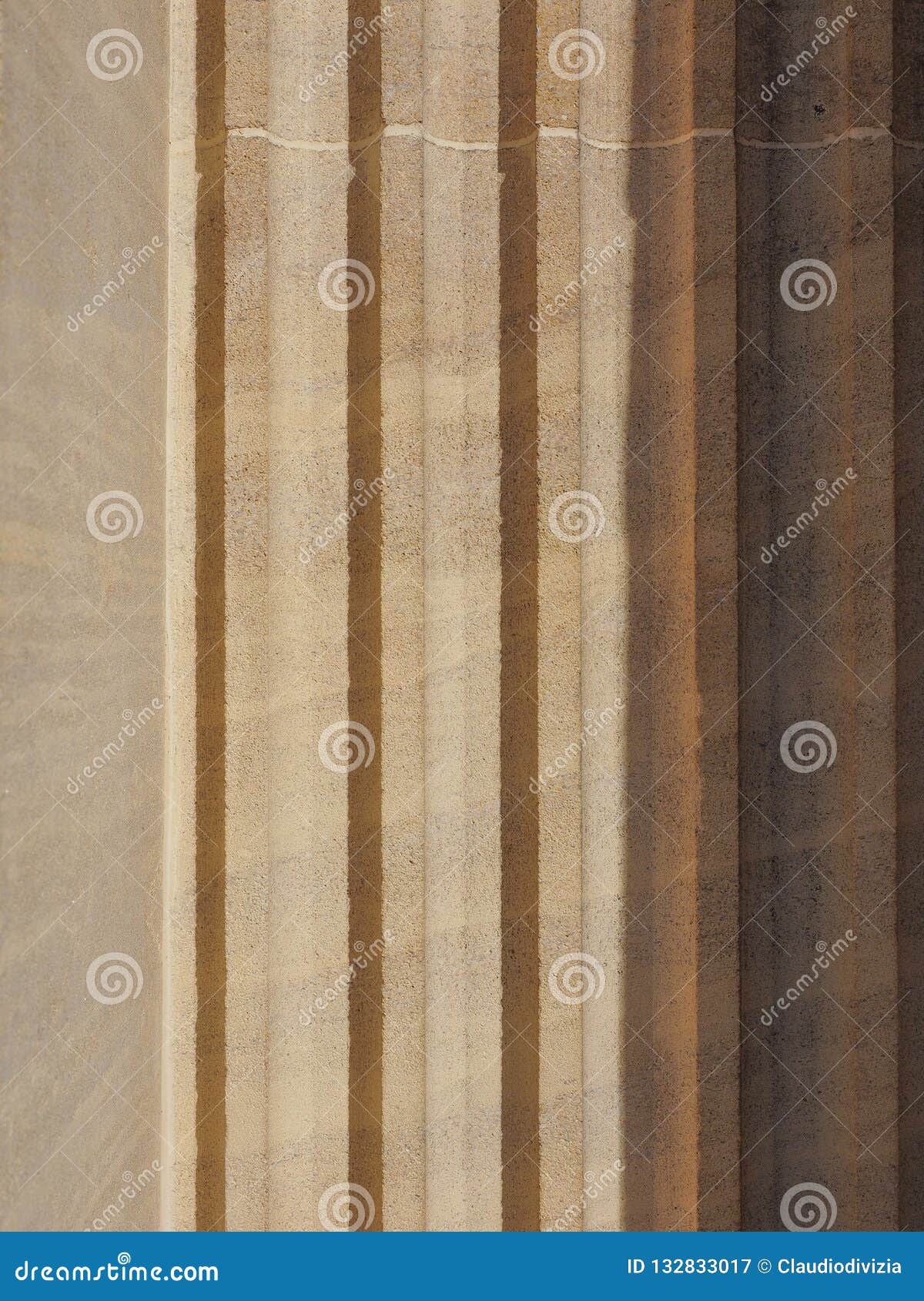 Doric Pillar Column Architectural Element Stock Image - Image of europe ...