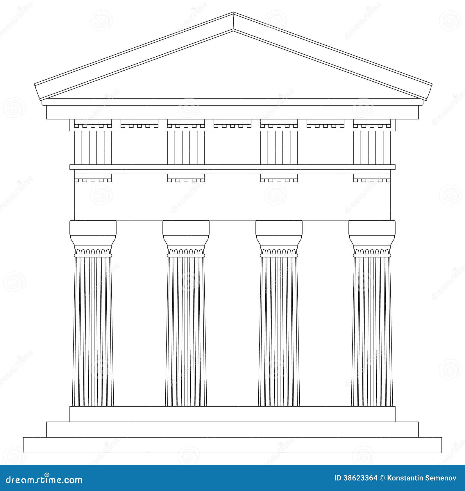 Doric Temple Royalty-Free Stock Image | CartoonDealer.com #11557810