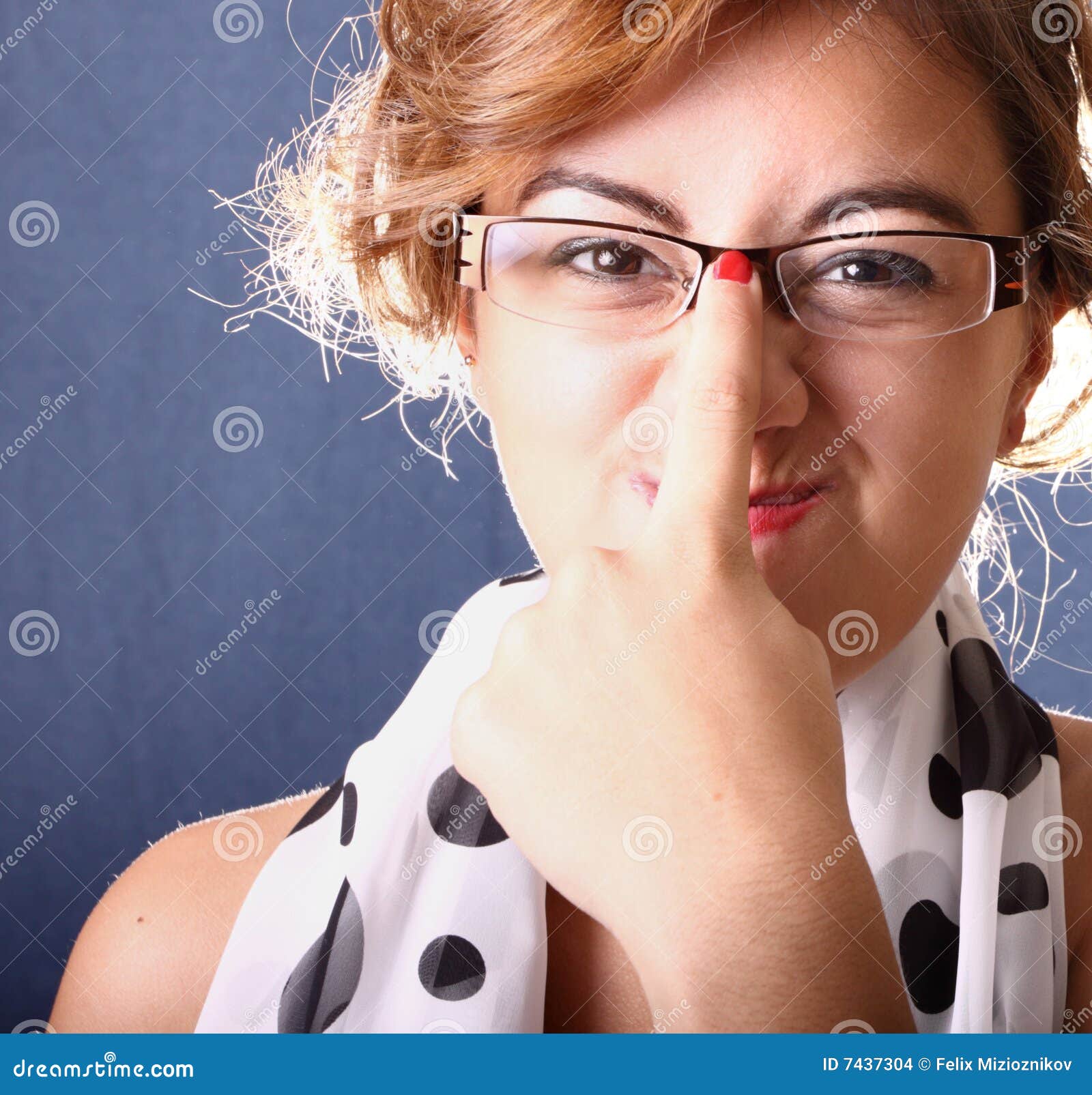 Dorky girl stock photo. Image of close, cute, teen, pretty - 7437304