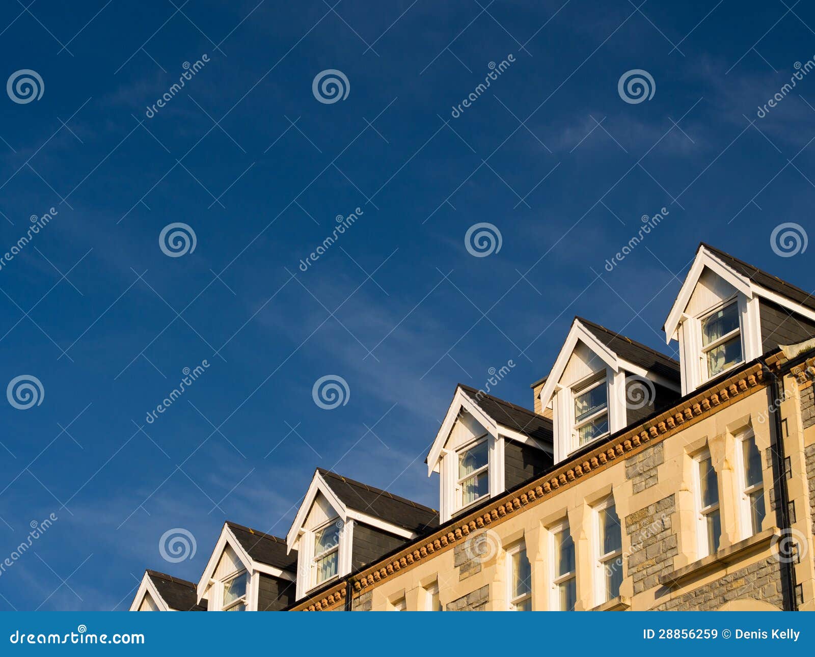 Dormer Windows in Terraced Houses Stock Image - Image of britain ...
