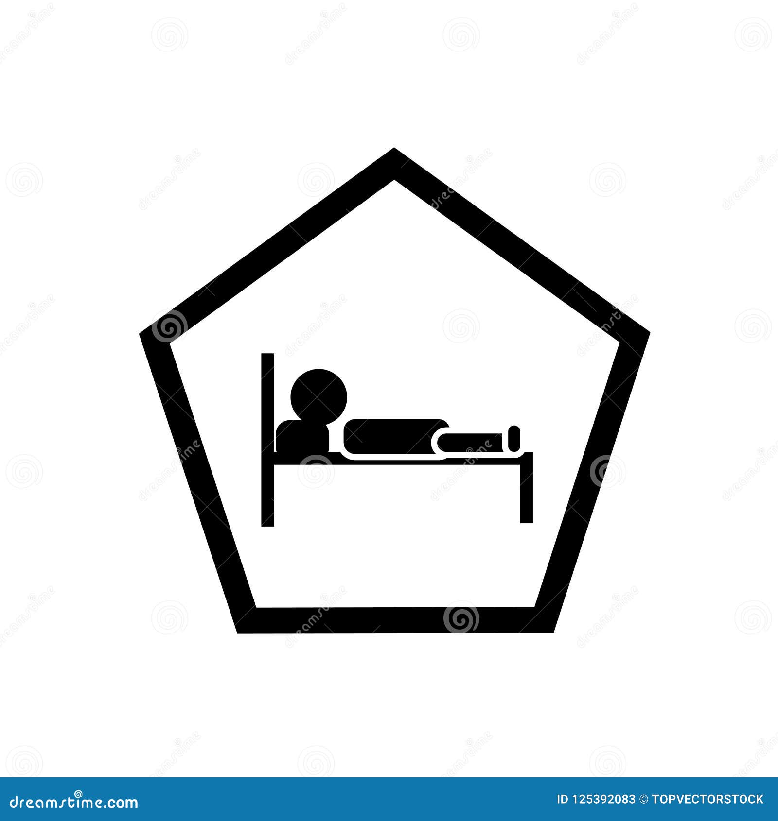 Dormitory Icon Vector Isolated on White Background, Dormitory Si Stock ...
