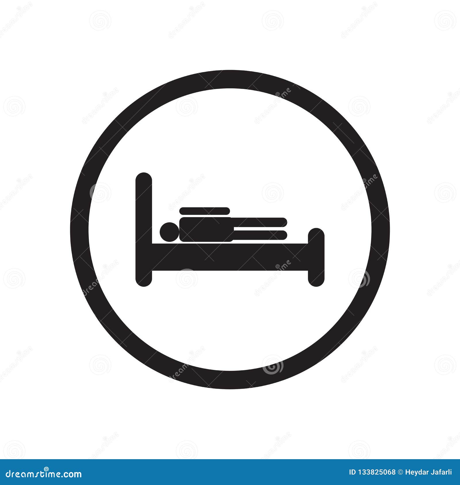Dormitory Icon Vector Sign and Symbol Isolated on White Background ...