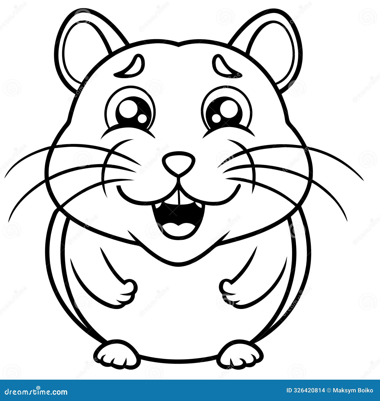 Dormouse Mouse Flies Icon Vector Stock Vector - Illustration of mouse ...