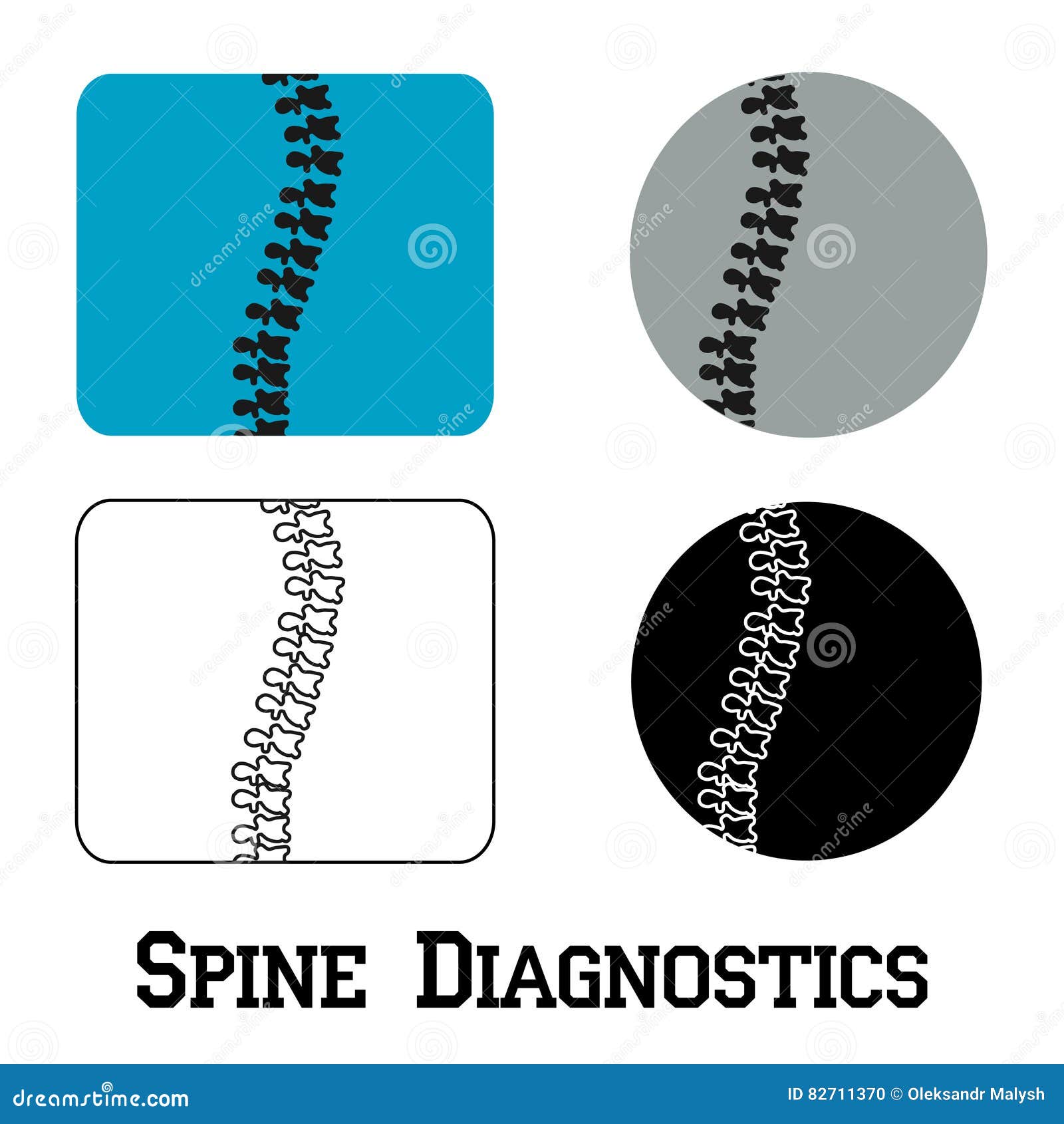 Dorn-Diagnostiksymbol-Design Vektor Abbildung - Illustration von ...