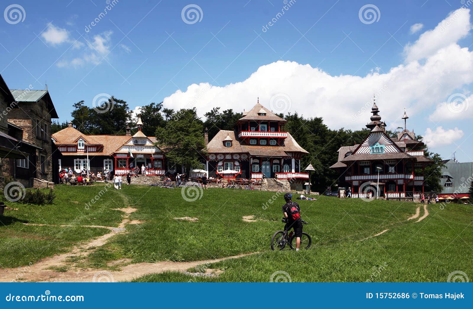 Dorp Pustevny, Tsjechische Republiek Stock Foto - Image of ...