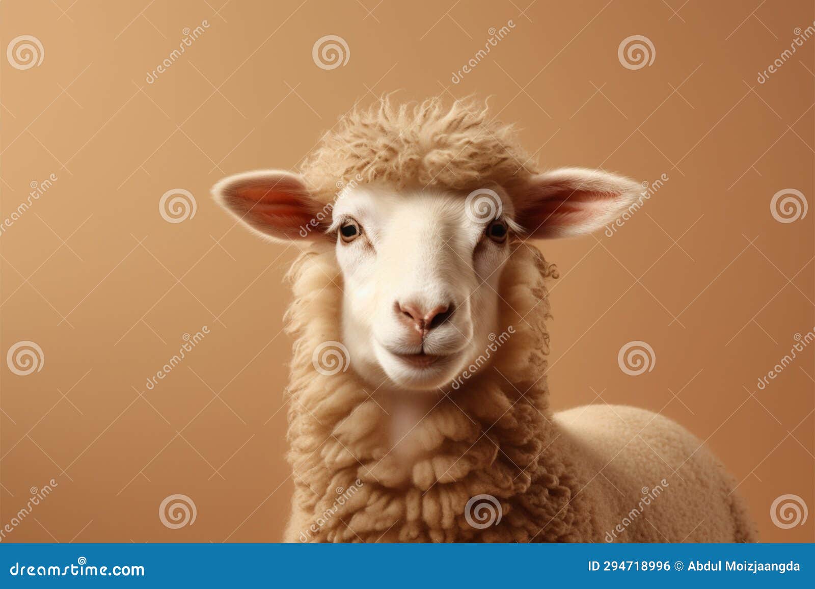 DORPER SHEEP HEAD, CUTE FACE OF BIG RAM LOGO Royalty-Free Cartoon ...