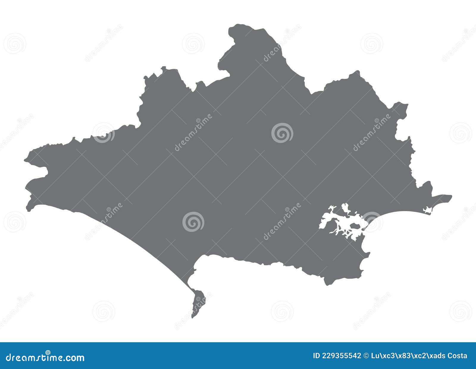 Map Of Dorset County In England On White Background. Single County Map ...