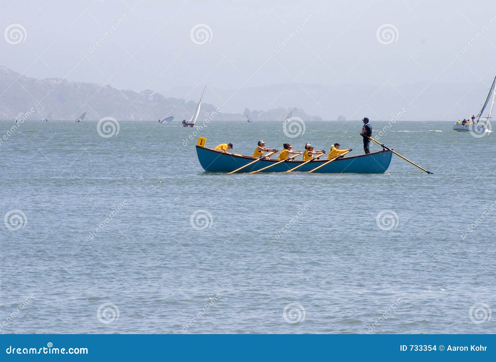Dory Race stock photo. Image of scull, chase, crew, match - 733354