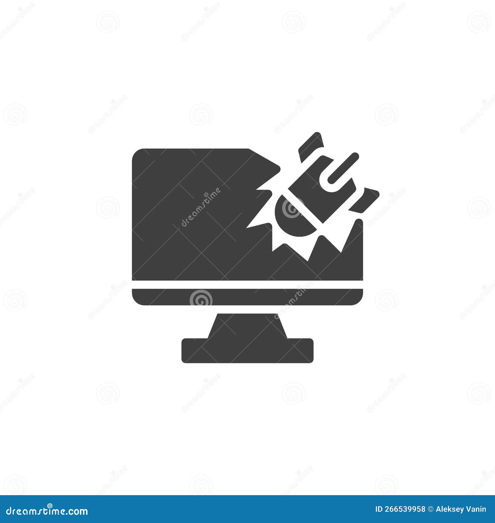 Dos attack vector icon stock vector. Illustration of pixel - 266539958