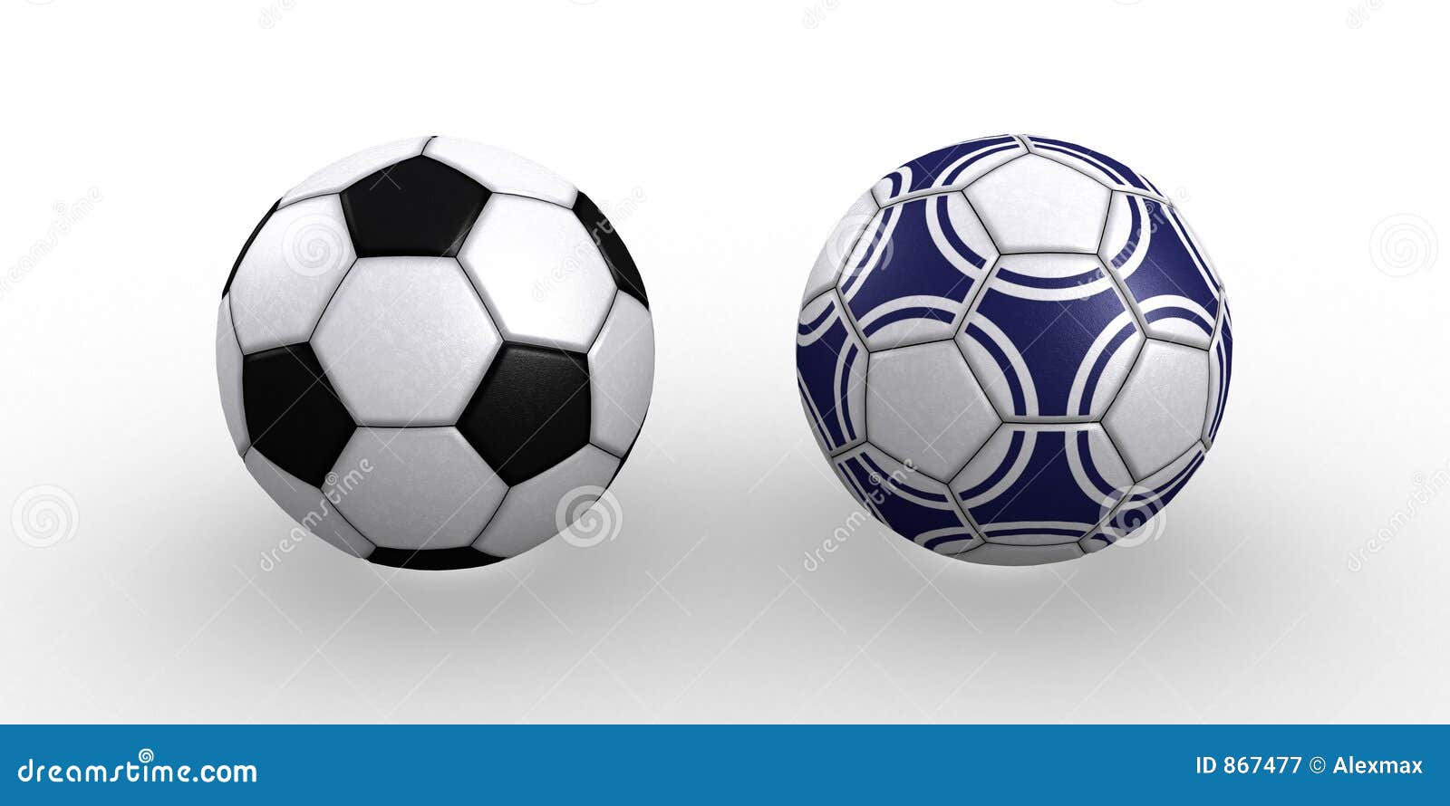 Dos balones de fútbol imagen de archivo. Imagen de fondo - 867477