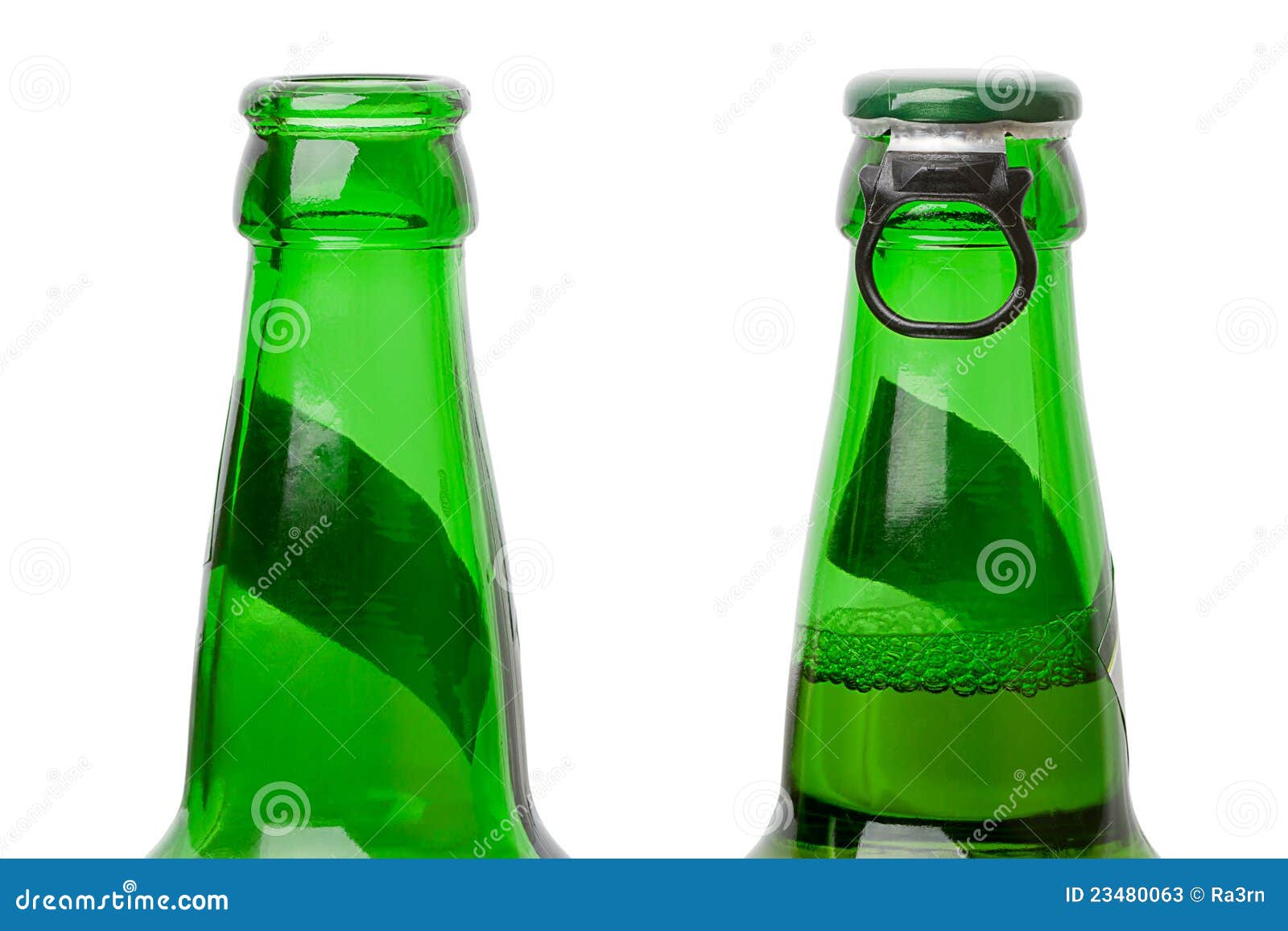 Dos botellas de cerveza imagen de archivo. Imagen de abierto - 23480063