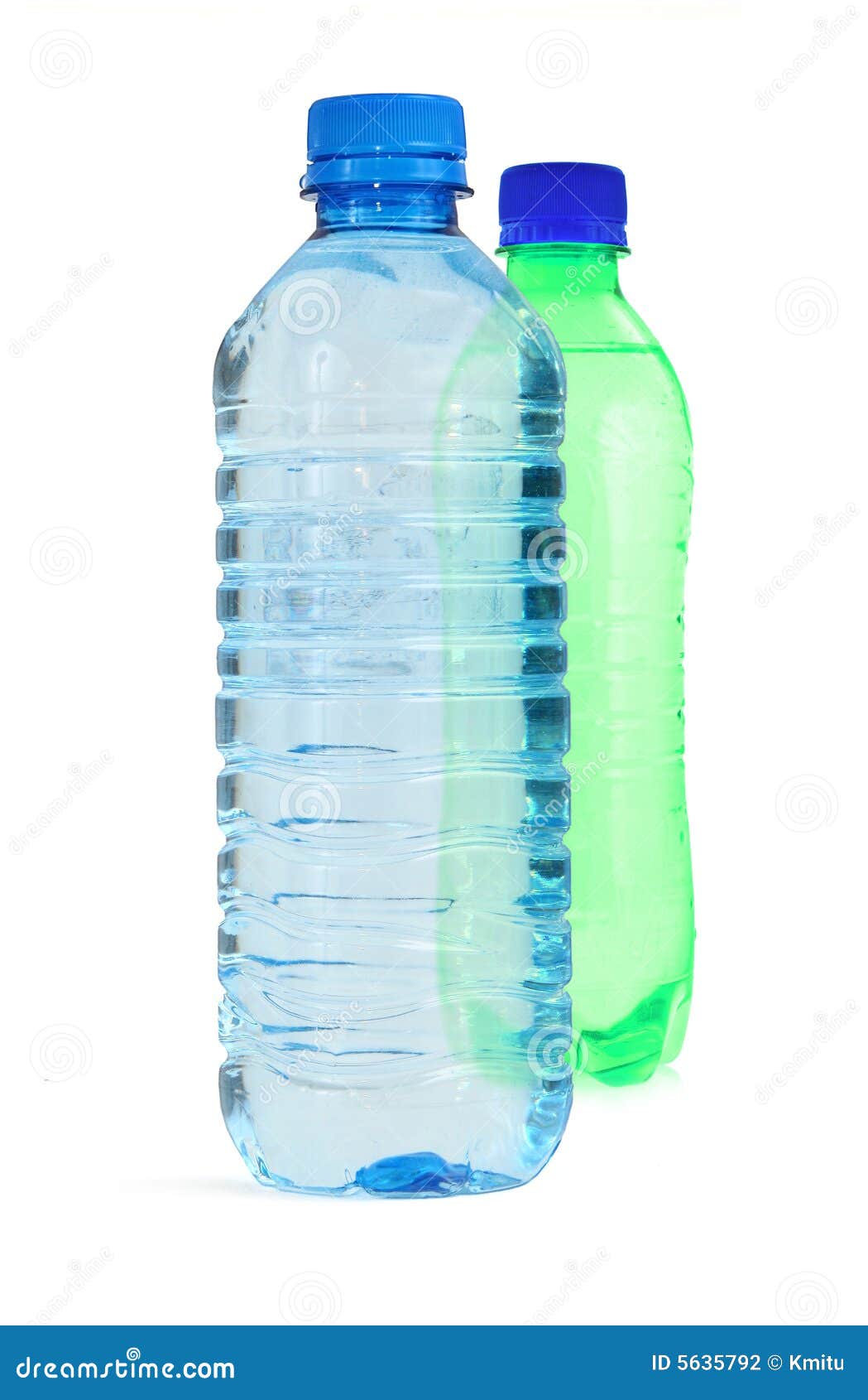 Dos Botellas Por Completo De Agua Foto de archivo - Imagen de bebida ...