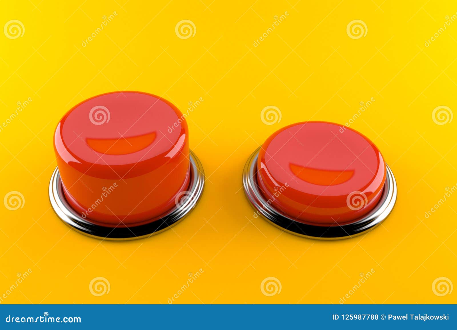 Dos botones stock de ilustración. Ilustración de nadie - 125987788