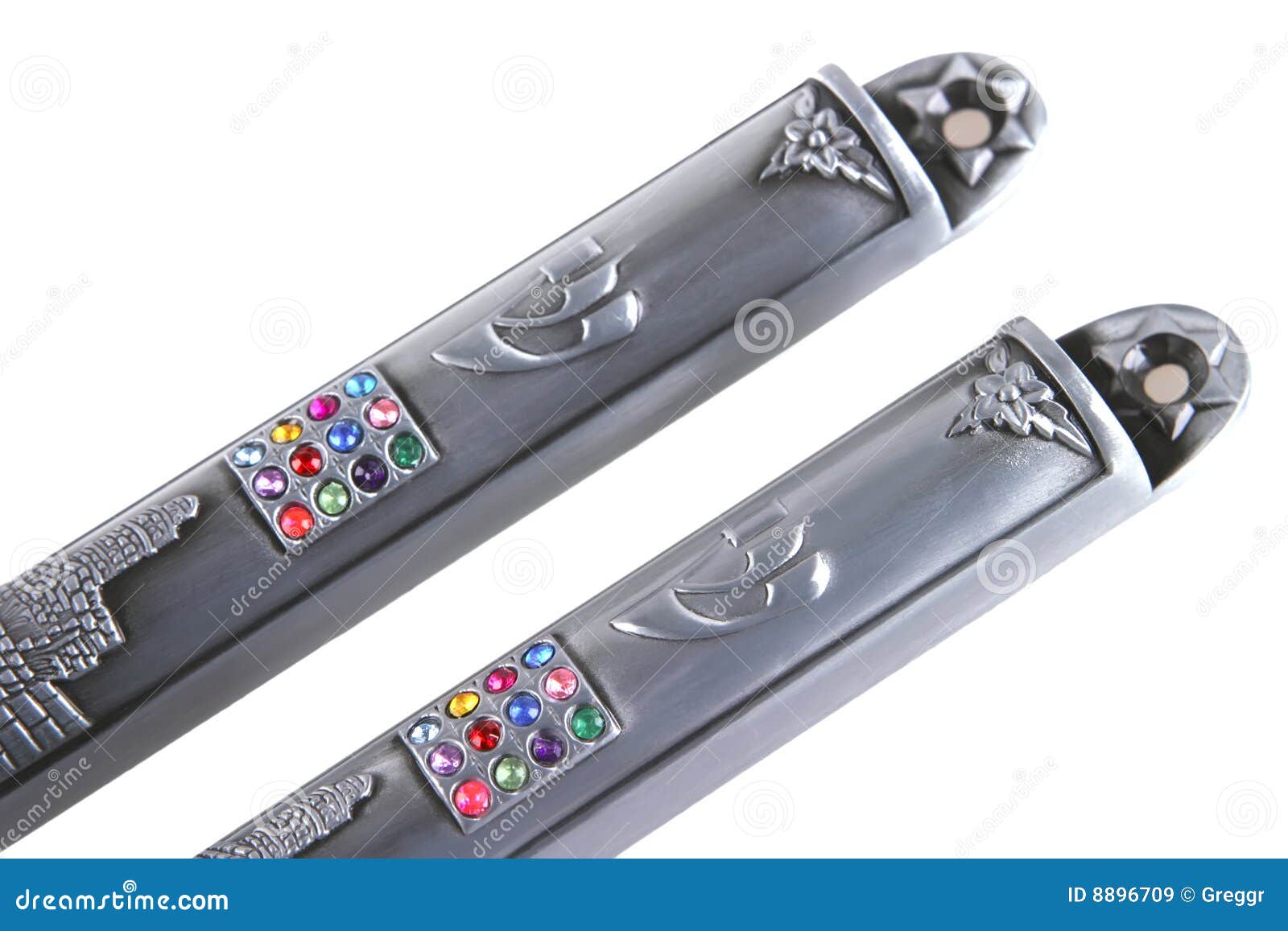 Dos Cajas De Los Mezuza Del Metal Imagen de archivo - Imagen de israel ...