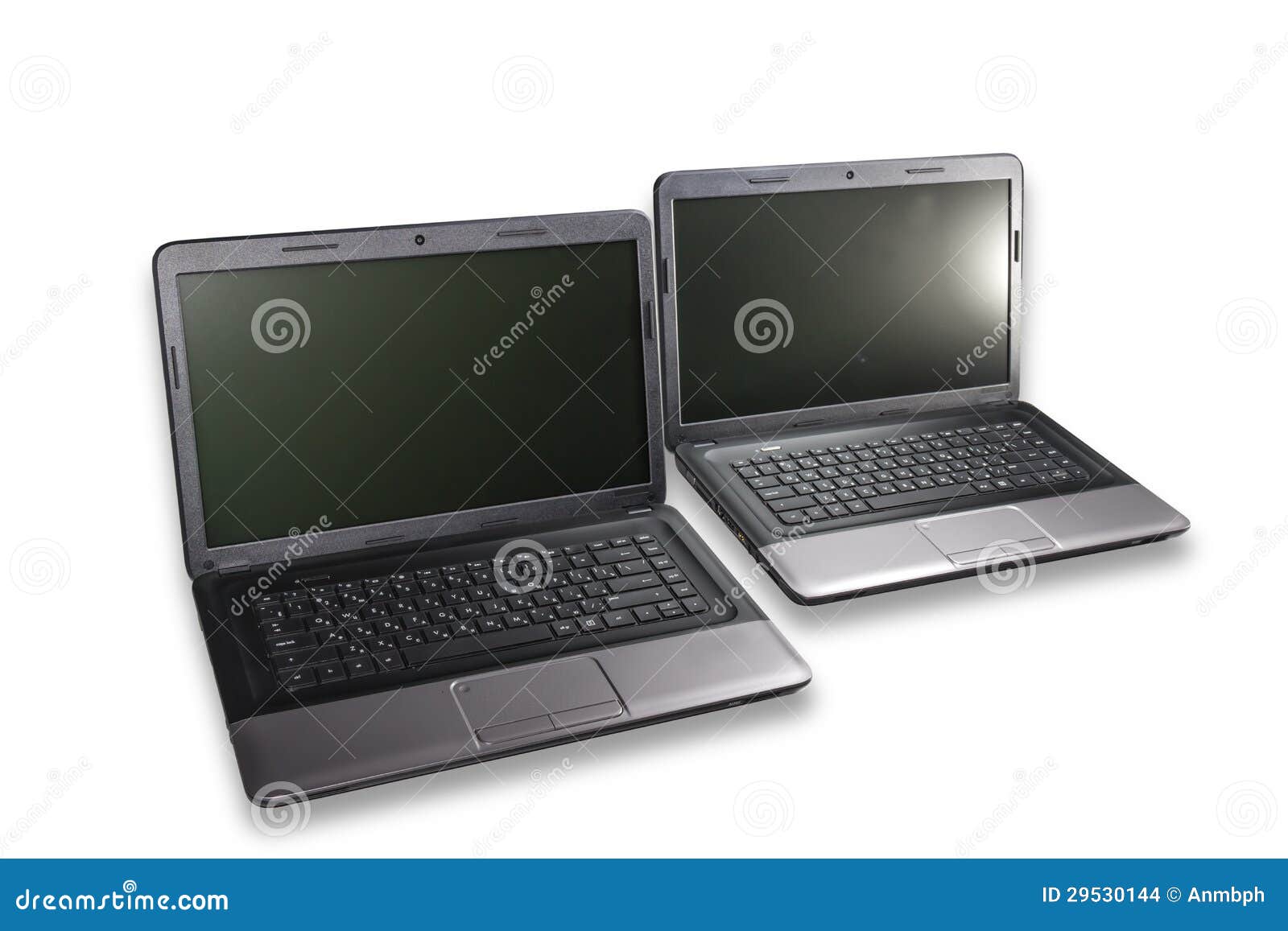 Dos Computadoras Portátiles Foto de archivo - Imagen de personal ...