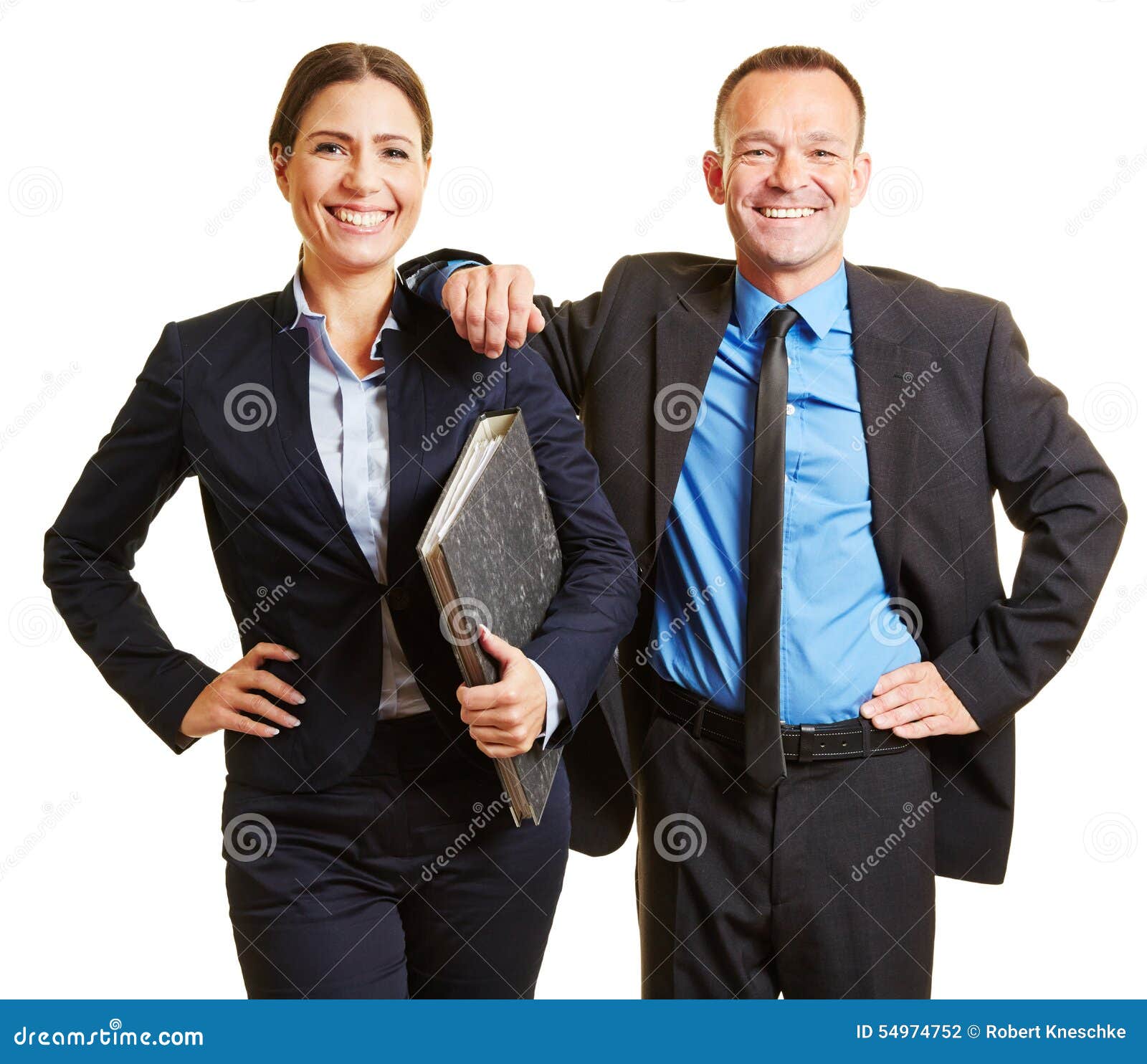 Dos Consultores De Negocio Como Equipo Foto de archivo - Imagen de ...