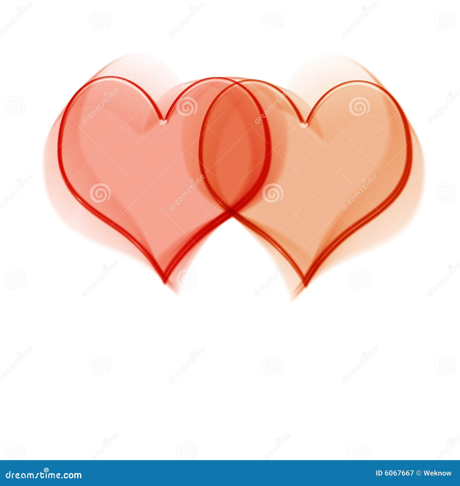 Dos corazones stock de ilustración. Ilustración de futuro - 6067667