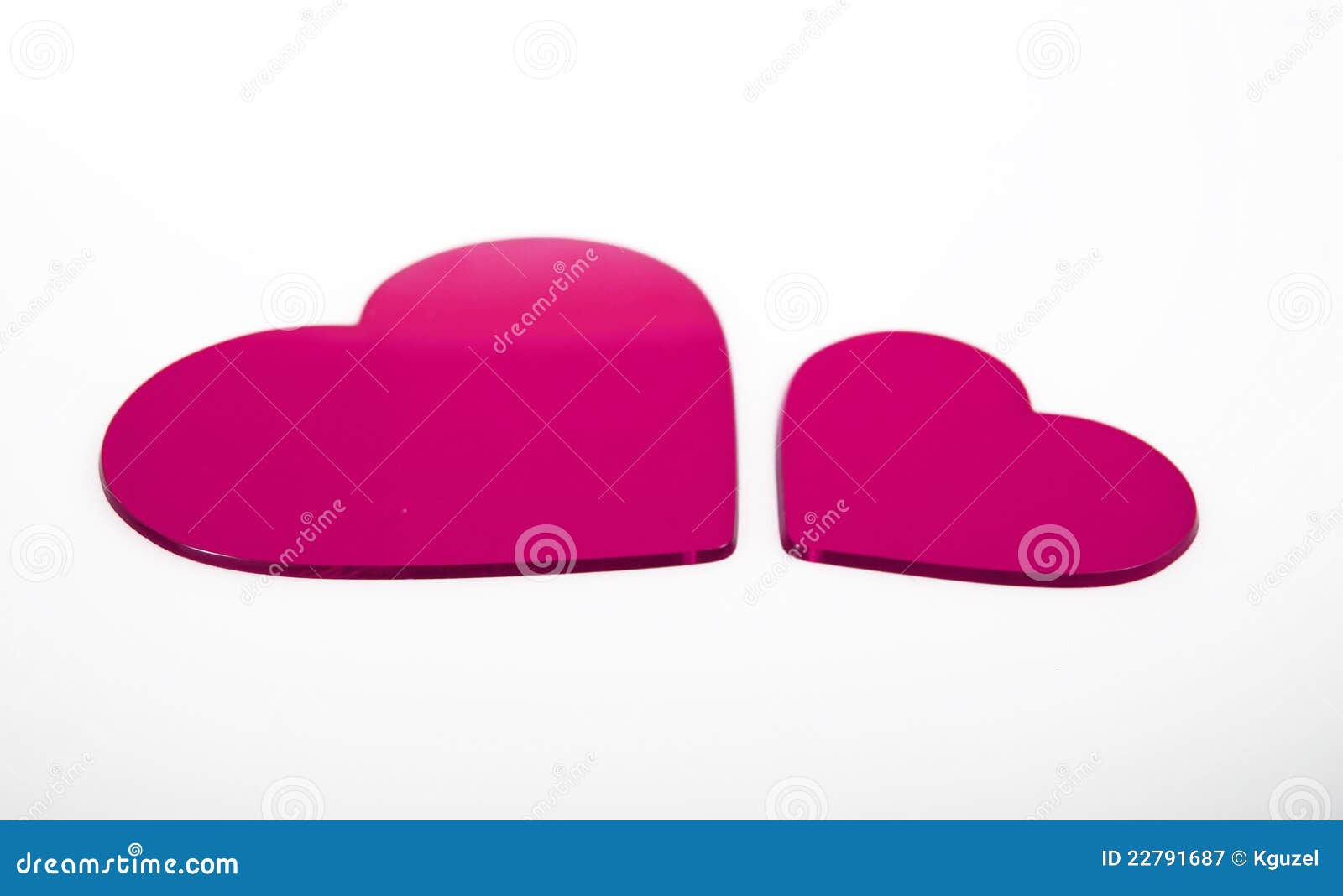 Dos corazones fucsias imagen de archivo. Imagen de dedo - 22791687